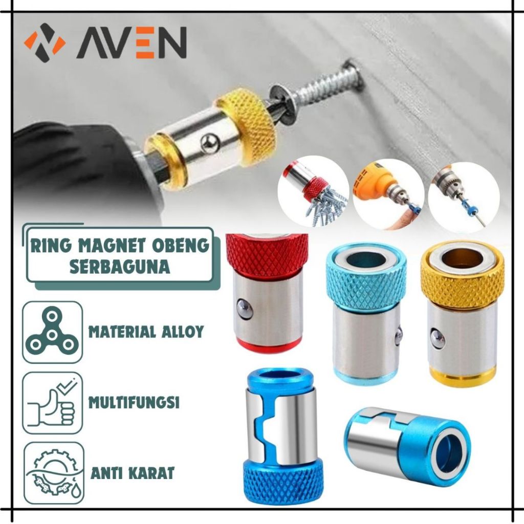 Jual AVEN Ring Obeng Serbaguna / Strong Magnetic Ring Alloy / Holder ...