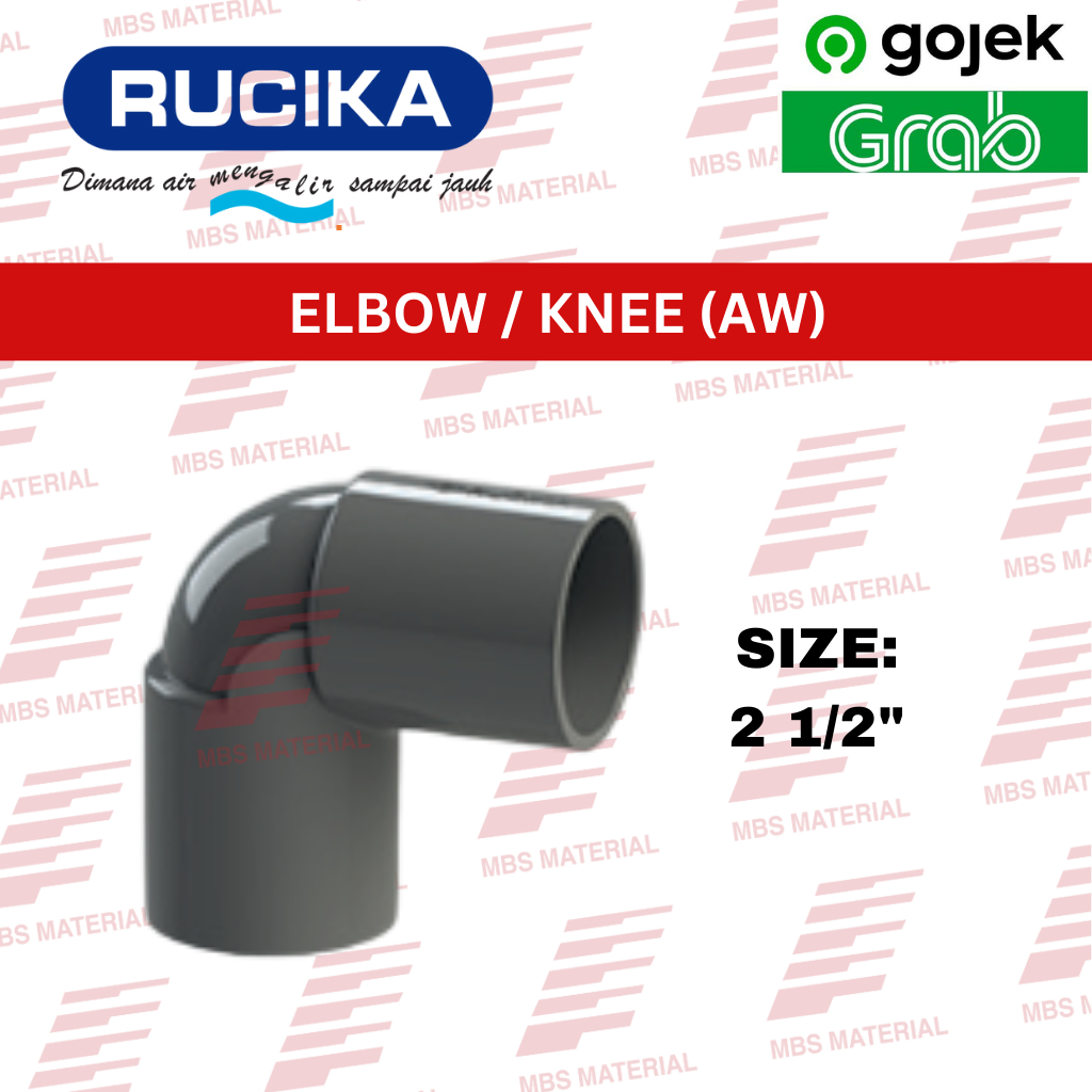 Jual INSTANT & SAME DAY | Fitting Rucika Elbow / Knee / Keni AW Size 2 1/2" inch | Shopee Indonesia