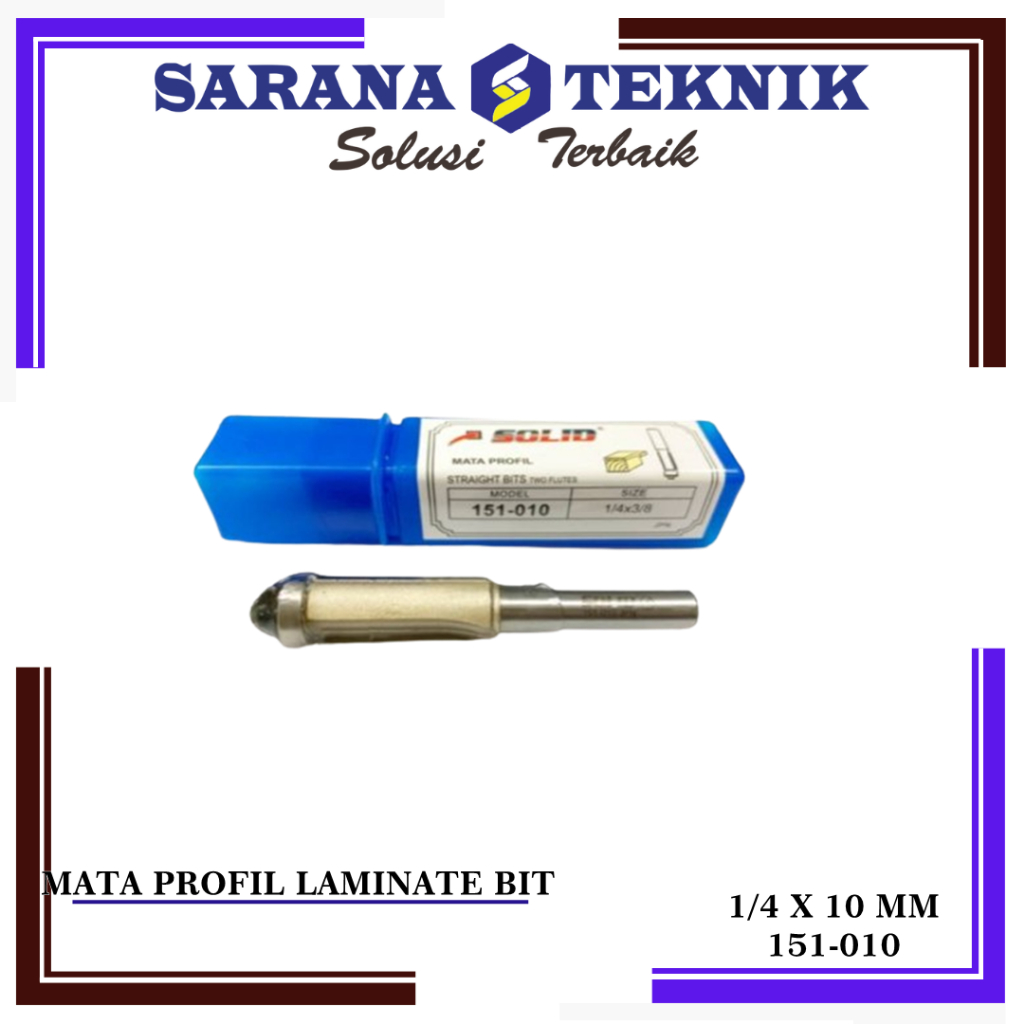 Jual MATA ROUTER / PROFIL LAMINATED FLUSH TRIMMING 10 MM SOLID 151-010 ...