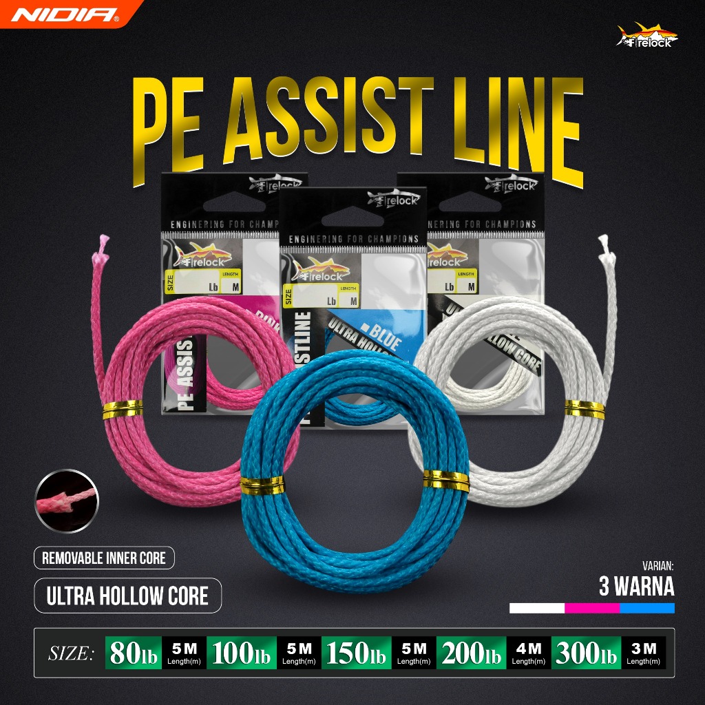 Jual FIRELOCK PE Assist Line ULTRA HOLLOW Core - Skirt - Pengikat ...