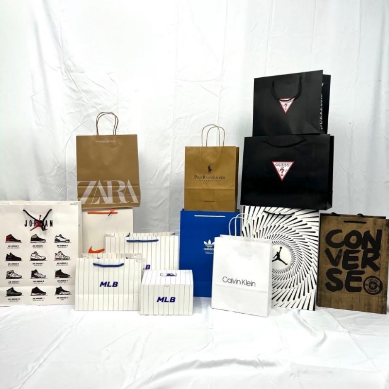 Jual PAPERBAG PRODUK BRANDED IMPORT ADIDAS, NIKE, JORDAN, MLB, CONVERSE ...