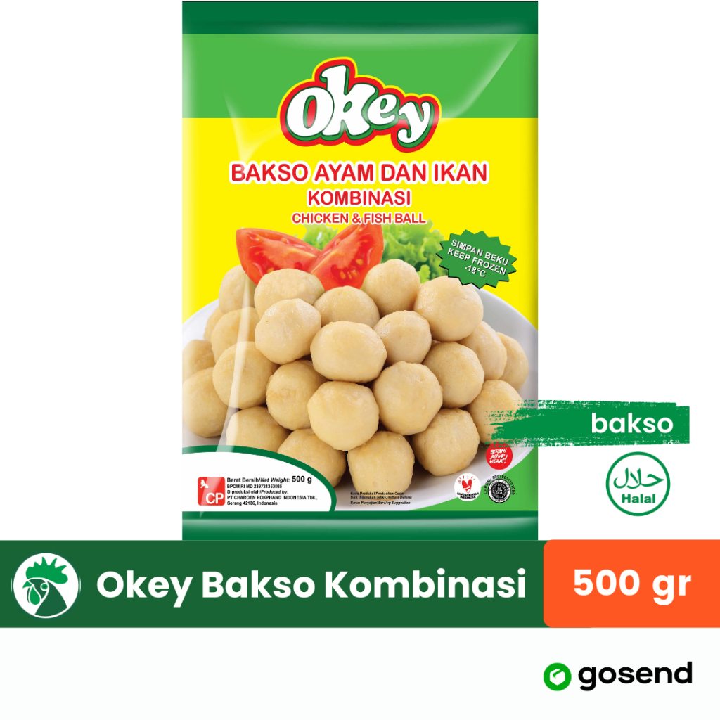 Jual Okey Bakso Ayam dan Ikan Kombinasi 500gr | Shopee Indonesia