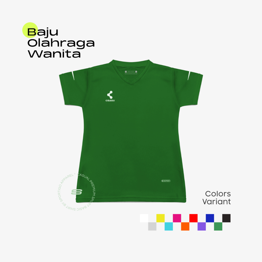 Jual SPORTIGO Baju Olahraga Wanita Lengan Pendek Atasan Kaos Running Training Lari Gym Senam ...