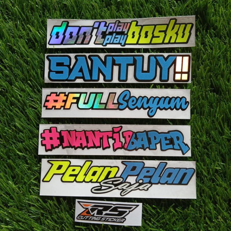 Jual sticker pelan pelan saja sticker cutting | Shopee Indonesia