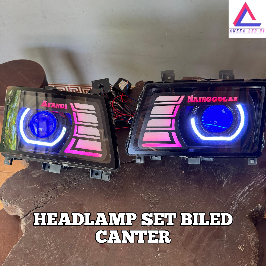 Jual Headlamp Custom Set Biled Canter Headlamp Canter Headlamp Biled ...