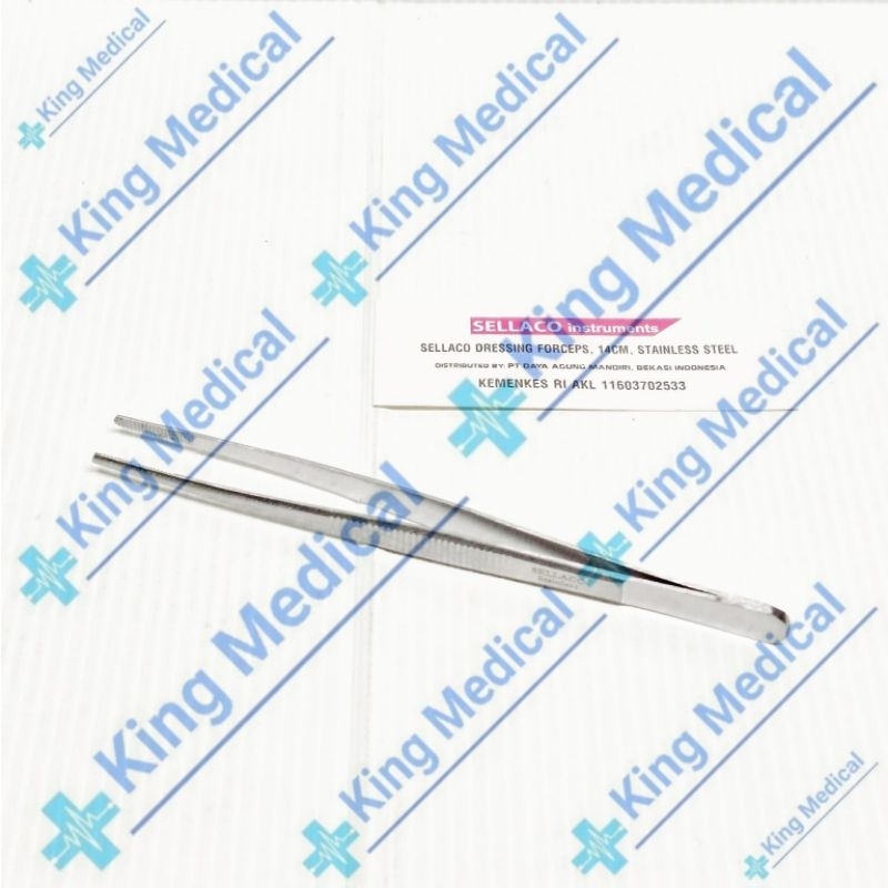 Jual Pinset Anatomis/Chirugis Stainless 14cm Dressing Forcep (SLC) AKL ...