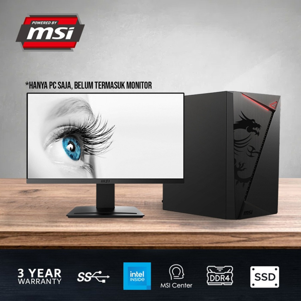 Jual MSI DESKTOP PC - OFFICE & STUDY | Intel i3-10105 | SSD SATA ...