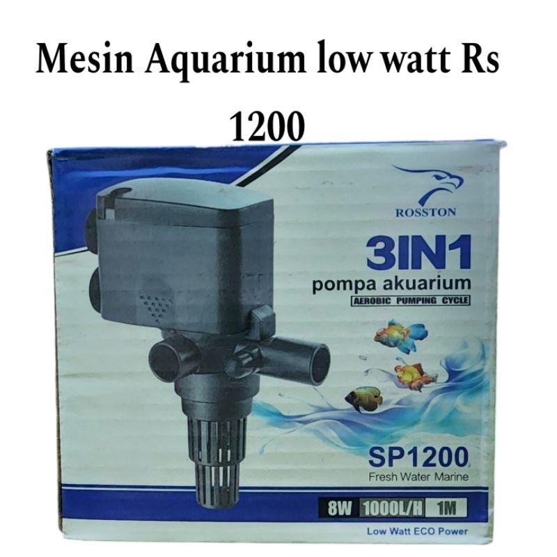 Jual ROSSTON RS-1200 POMPA AQUARIUM 8WATT POWER 8WATT | Shopee Indonesia