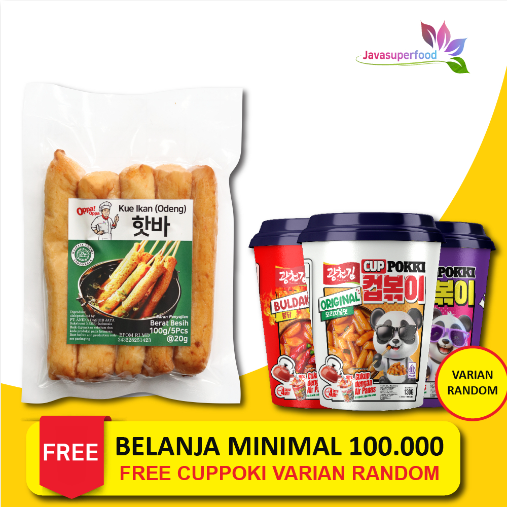 Jual Oppa Hotbar Odeng Jajan asli Korea 100g/ Odeng Tusuk / Odeng ...