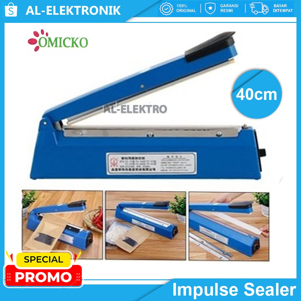 Jual Omicko Impluse Sealer 20cm 30cm 40cm FREE PACKING WARP Alat Pres ...