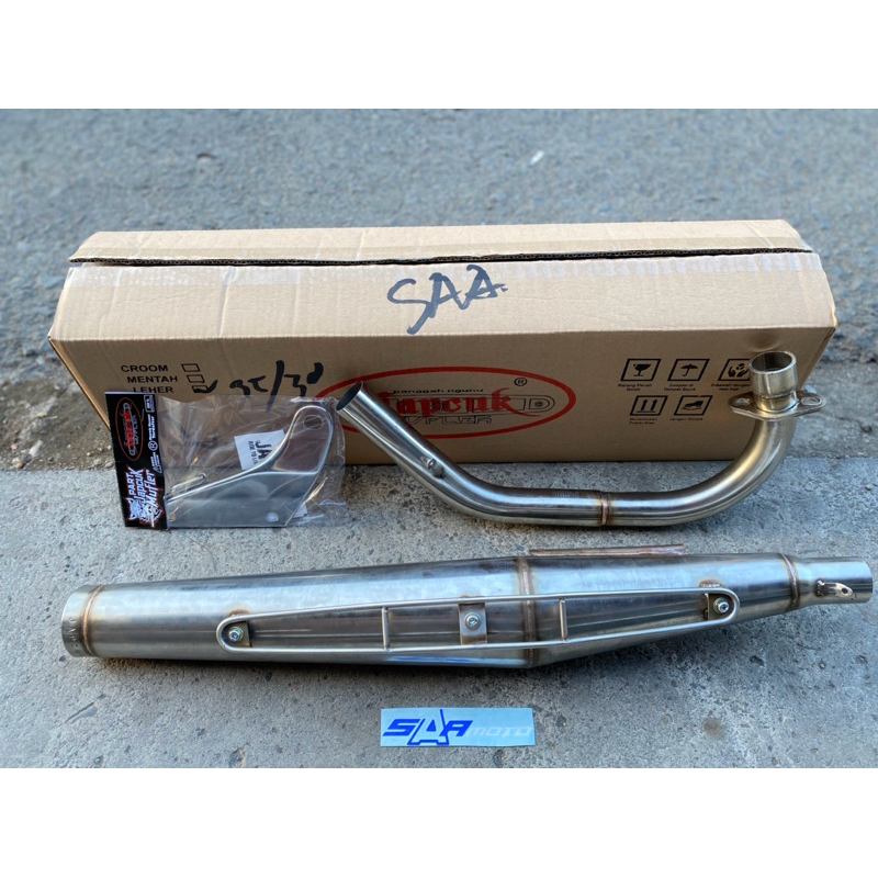 Jual knalpot japcuk mufler original pnp cb gl megapro tiger knalpot ...