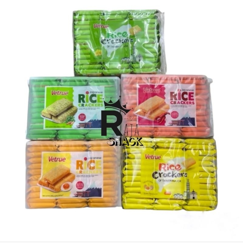 Jual VETRUE JAPANESE TAIWAN RICE CRISPY CRACKERS KREAKER BERAS ANEKA ...
