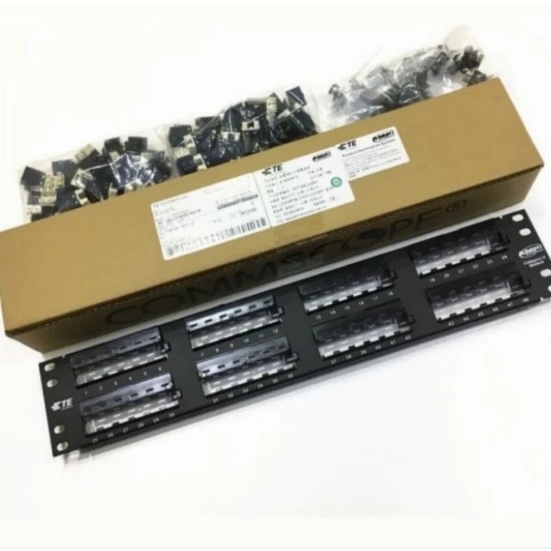 Jual Patch Panel 48 Port + Modulat Cat6 Commscope | Shopee Indonesia