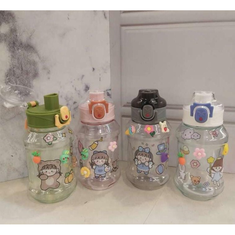 Jual BOTOL MINUM ANAK BENING+STIKER -Kapasitas 400ml | Shopee Indonesia