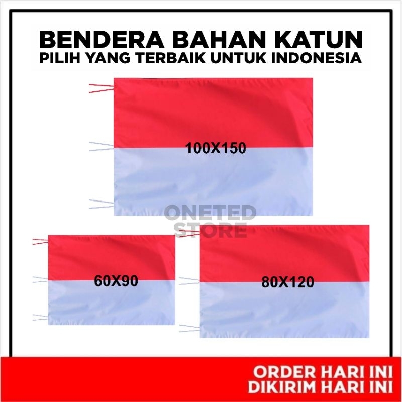 Jual ONETED - BENDERA MERAH PUTIH BAHAN KAIN KATUN | Shopee Indonesia