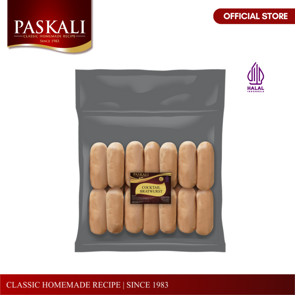 Jual Cocktail Sapi Bratwurst Paskali 1000 Gram Isi 21 Pcs | Shopee ...