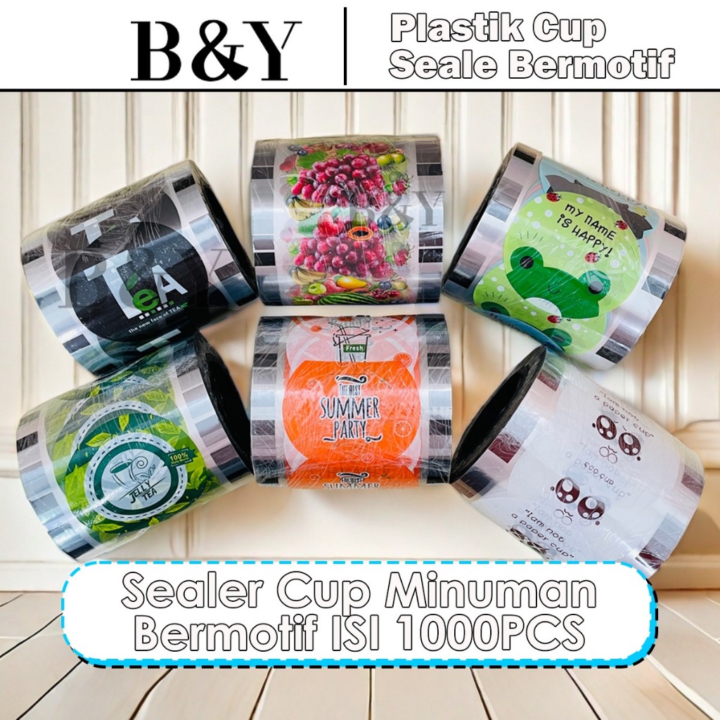 Jual SEALER CUP 1000 PCS PENUTUP MINUMAN PRAKTIS / PLASTIC LID CUP ...