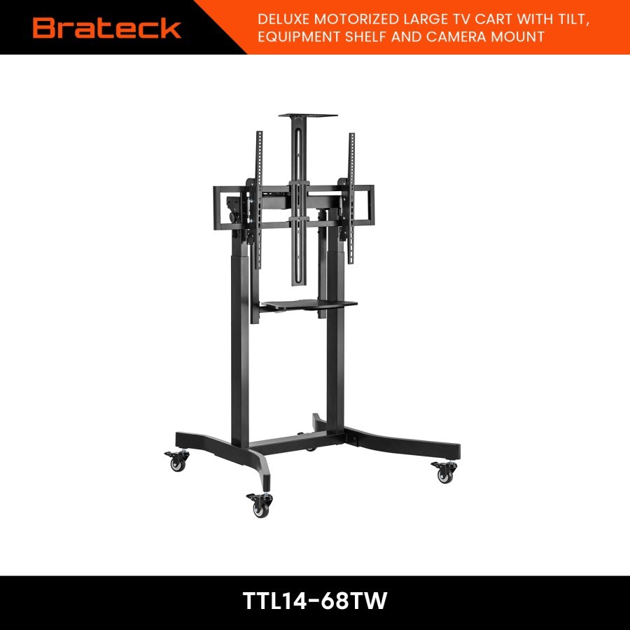 Jual Brateck TTL14-68TW Deluxe Motorized Large TV Cart with Tilt ...
