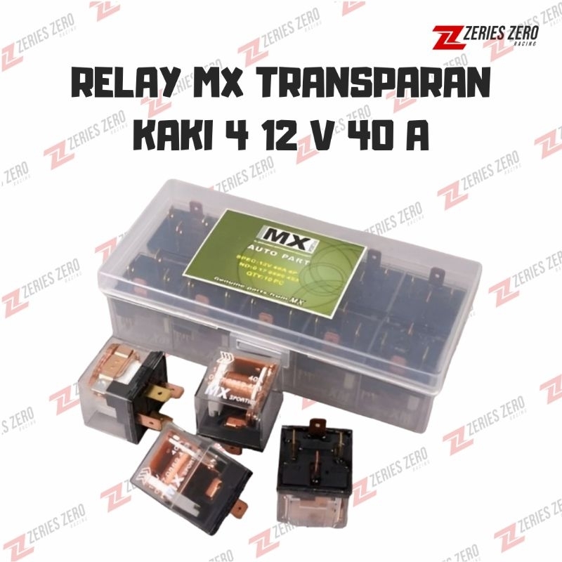 Jual Relay MX Transparan Kaki 4 12v 40 Ampere Original Berkualitas ...