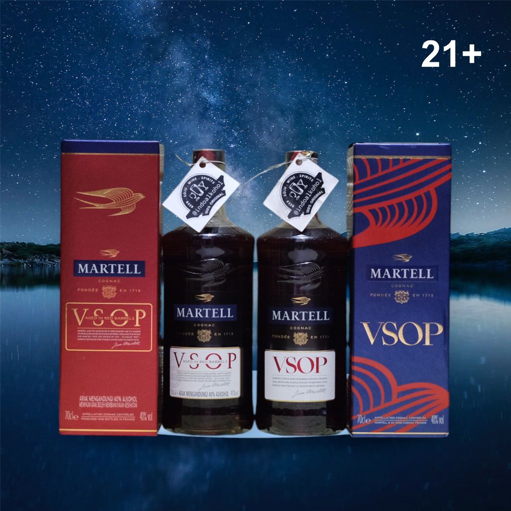 Jual Paket Martell VSOP 700ml - Cognac - INDOALKOHOL Original 100% | Shopee Indonesia