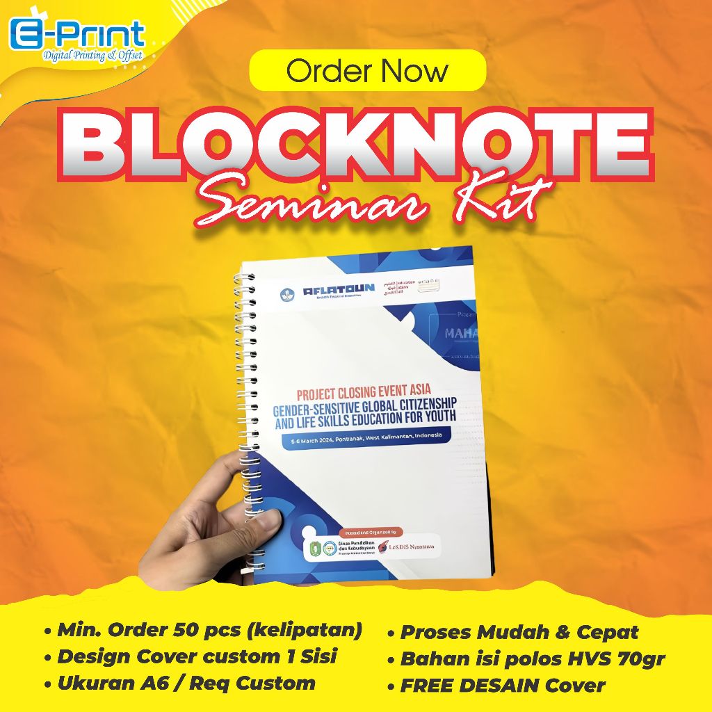 Jual NOTEPAD/ BLOCKNOTE COVER FREE DESAIN Softcover | Shopee Indonesia