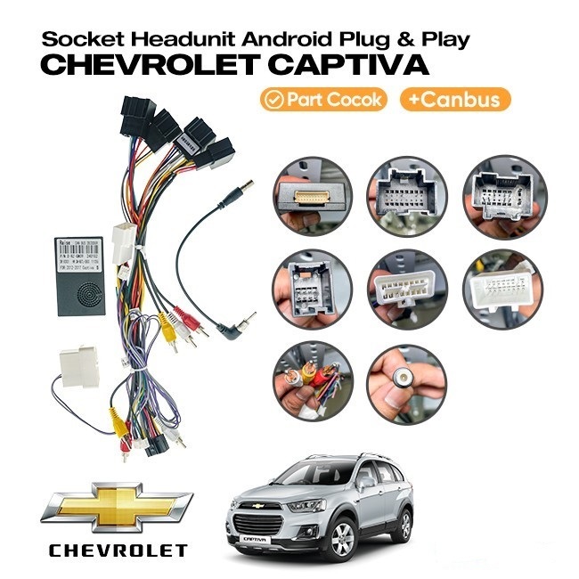 Jual Soket Head Unit Android plug n play & Canbus Captiva 2011-2017 ...