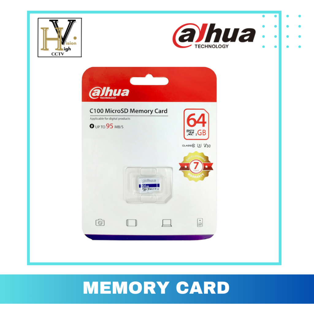 Jual MicroSD DAHUA 64GB TF-C100 Mmc 64GB Memory Card CCTV | Shopee ...