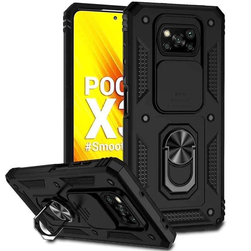 Jual CASING ARMOR TRANSFORMER XIAOMI POCO X3 X3 PRO X3 NFC CASE IRON AMROR SLID+RING PROTECTOR ...