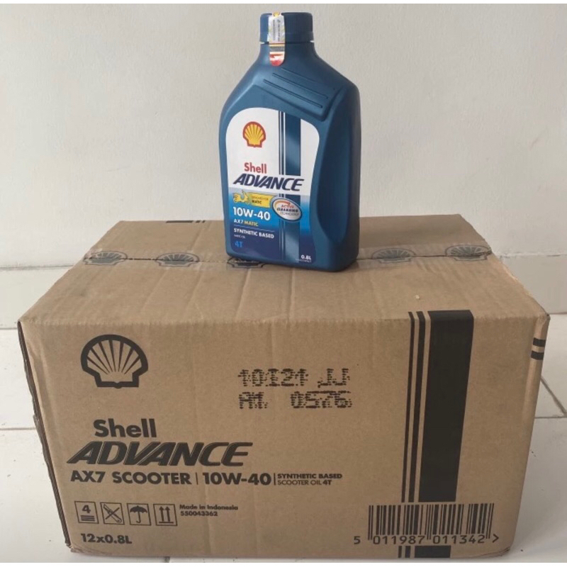 Jual Oli Mesin Shell Advance Matic 0,8 Satu Dus Isi 12 Botol | Shopee ...