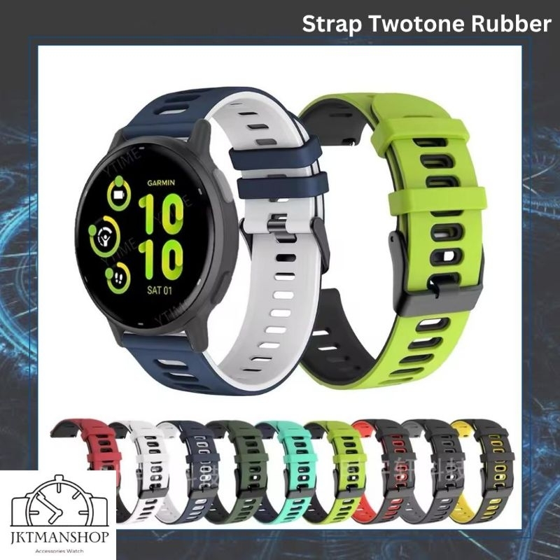 Jual STRAP TALI JAM GARMIN WATCH VIVOACTIVE 5 / FORERUNNER 165 TWOTONE ...