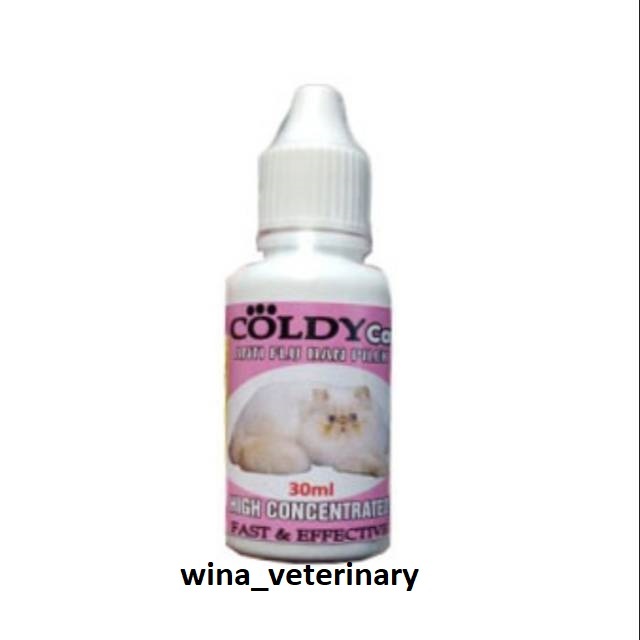 Jual Coldy Cat 30ml - Obat Kucing Ileran Liur Mengalir Obat Flu Kucing ...
