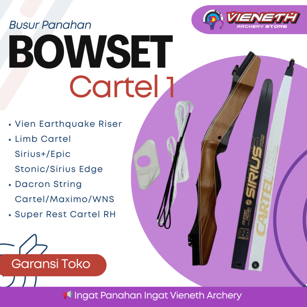 Jual PAKET BUSUR PANAHAN CARTEL - BOWSET CARTEL 1 - STANDAR BOW ...