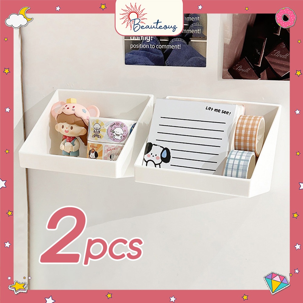 Jual 2 Pcs Box Ambalan Tempel Dinding Tempat Kotak Segitiga Hiasan ...