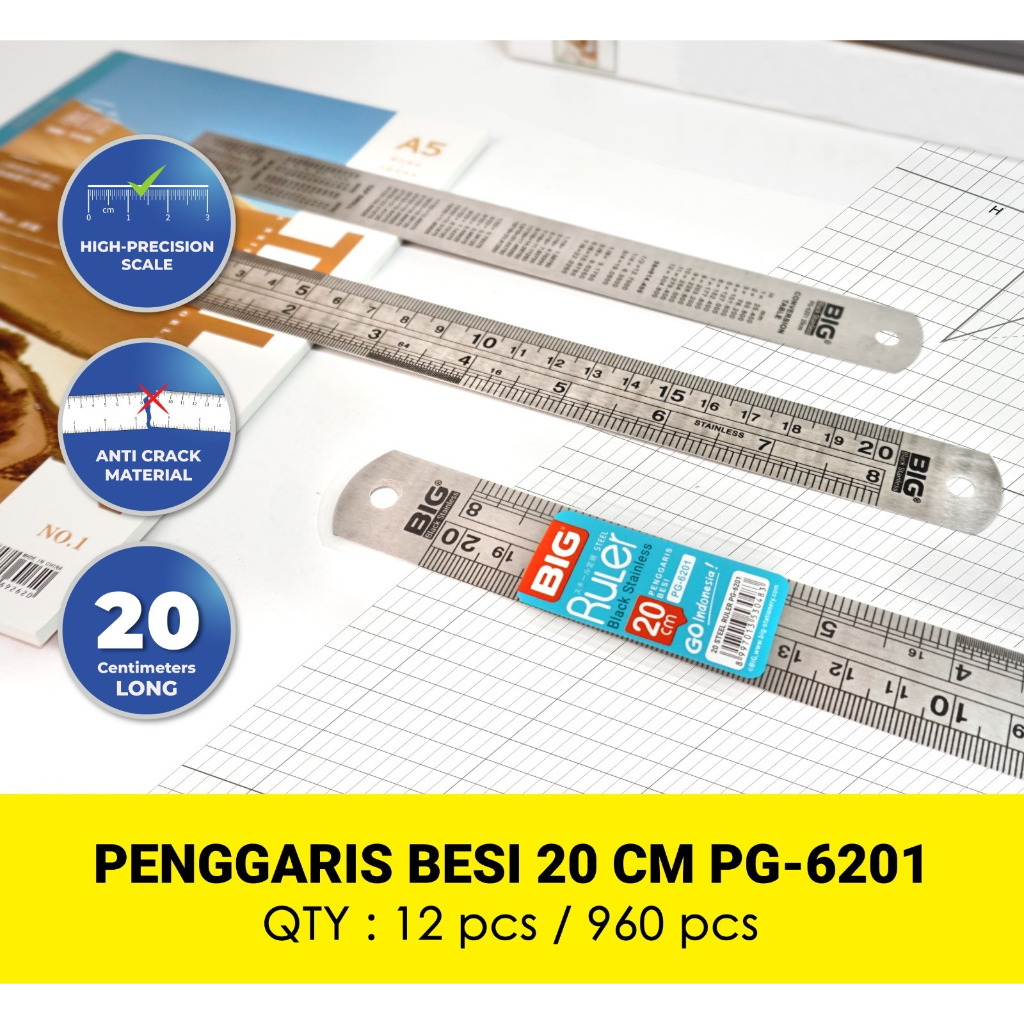 Jual PENGGARIS BESI BIG UKURAN 20 CM, 30 CM, 50 CM, 100 CM | Shopee ...