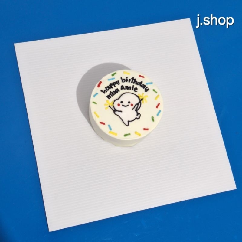 Jual [D 5-8cm] Bento Board cake secomot | Korean cake | Mini Custom ...