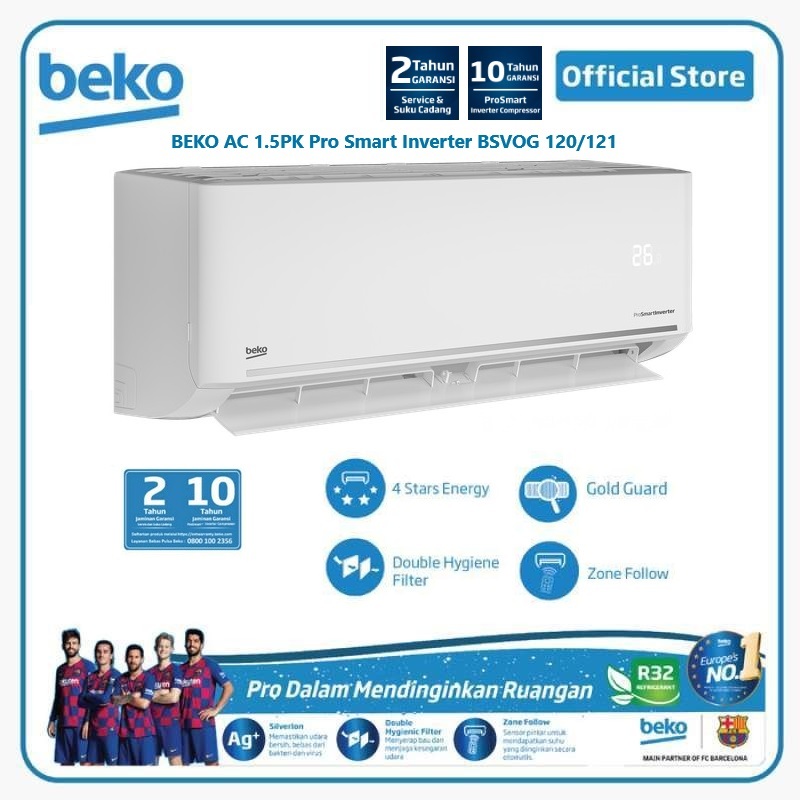 Jual BEKO AC 1.5 PK Pro Smart INVERTER BSVOG 120/121 | Shopee Indonesia