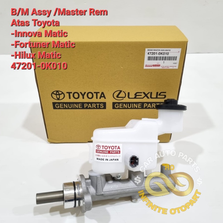 Jual BM BRAKE MASTER REM ATAS ASSY INNOVA INOVA MATIC FORTUNER HILUX ...