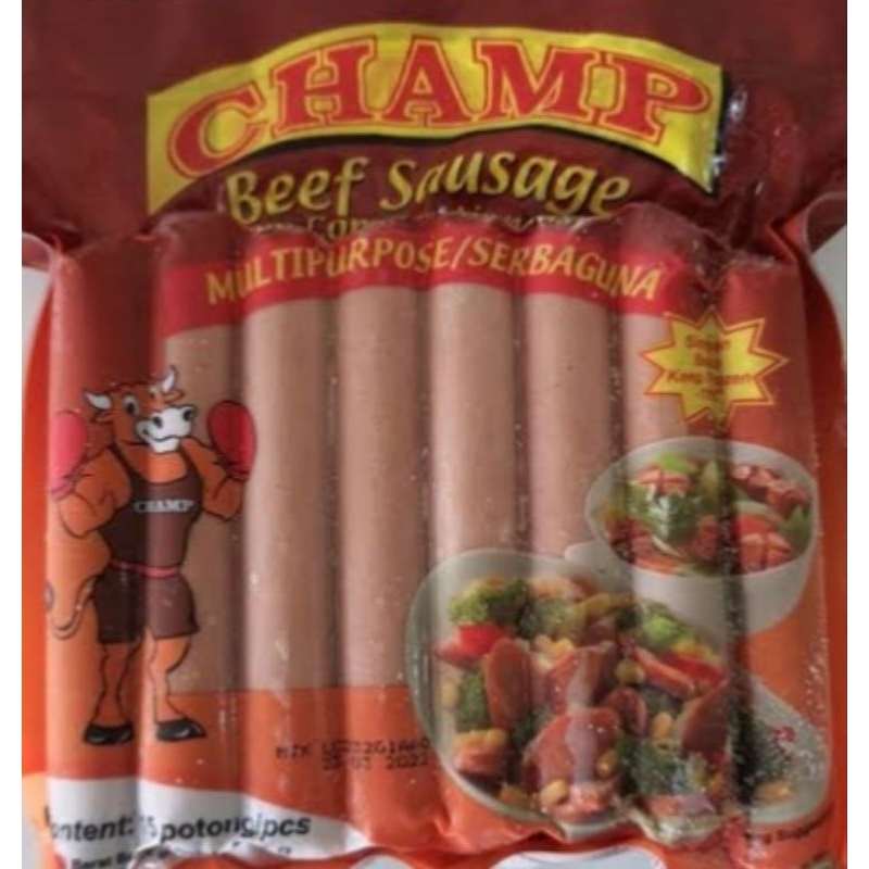 Jual Champ Beef Sausage 375 gr (Sosis Sapi) | Shopee Indonesia