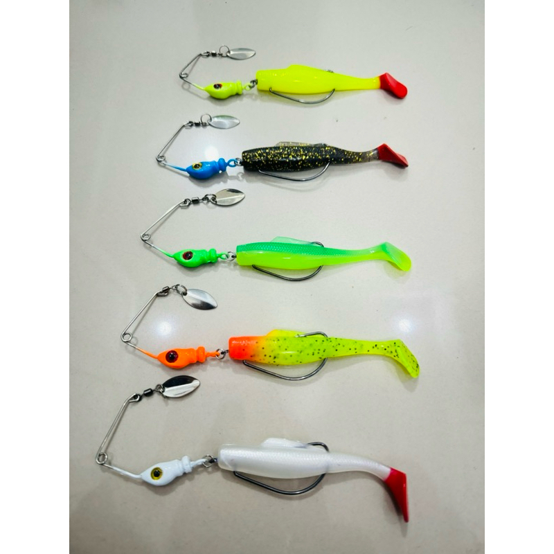 Jual SOFT LURE PLUS JIG BLADE MINI 14 GRAM || UMPAN CASTING IKAN GABUS ...