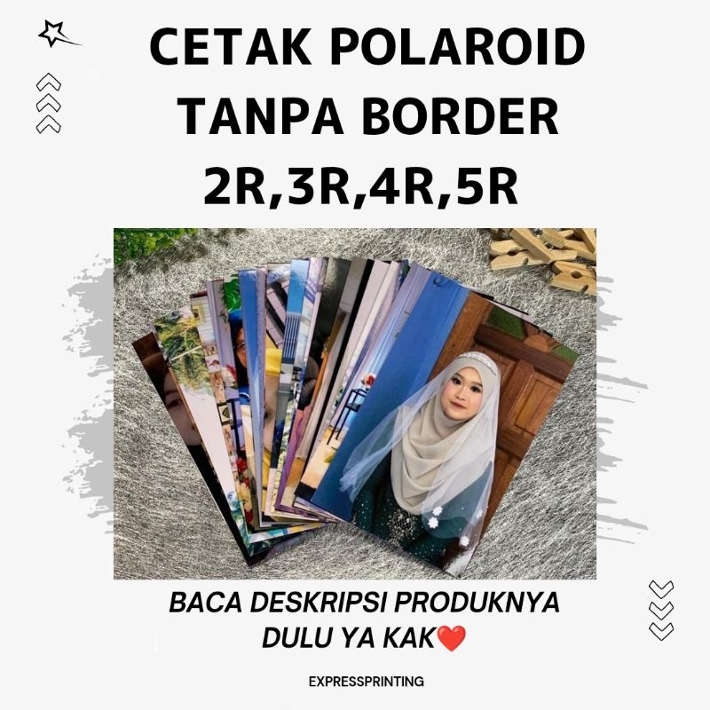 Jual [COD] CETAK POLAROID TANPA BORDER UKURAN 2R | 3R | 4R | 5R PROSES CEPAT BAHAN TEBAL ...