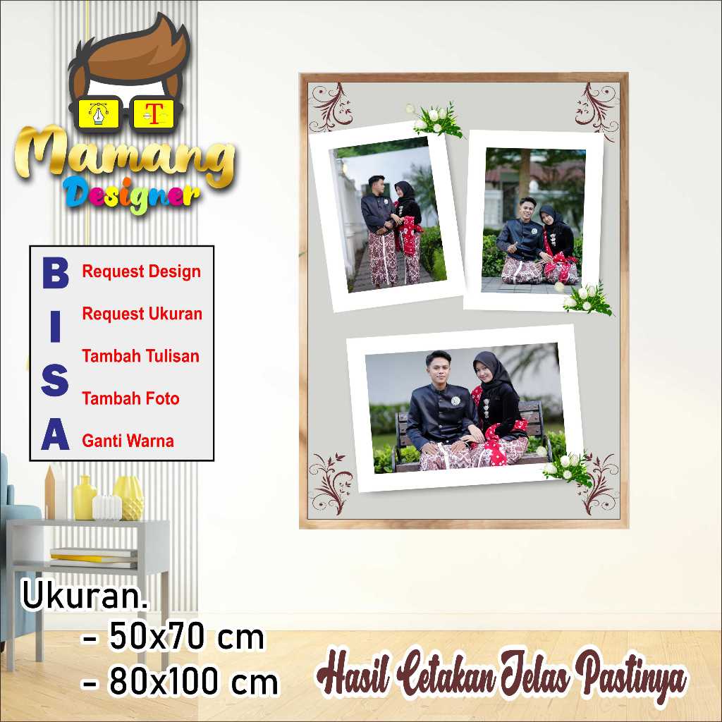 Jual Spanduk Banner MMT Foto Wedding, Foto Pajangan Wedding bb | Shopee ...