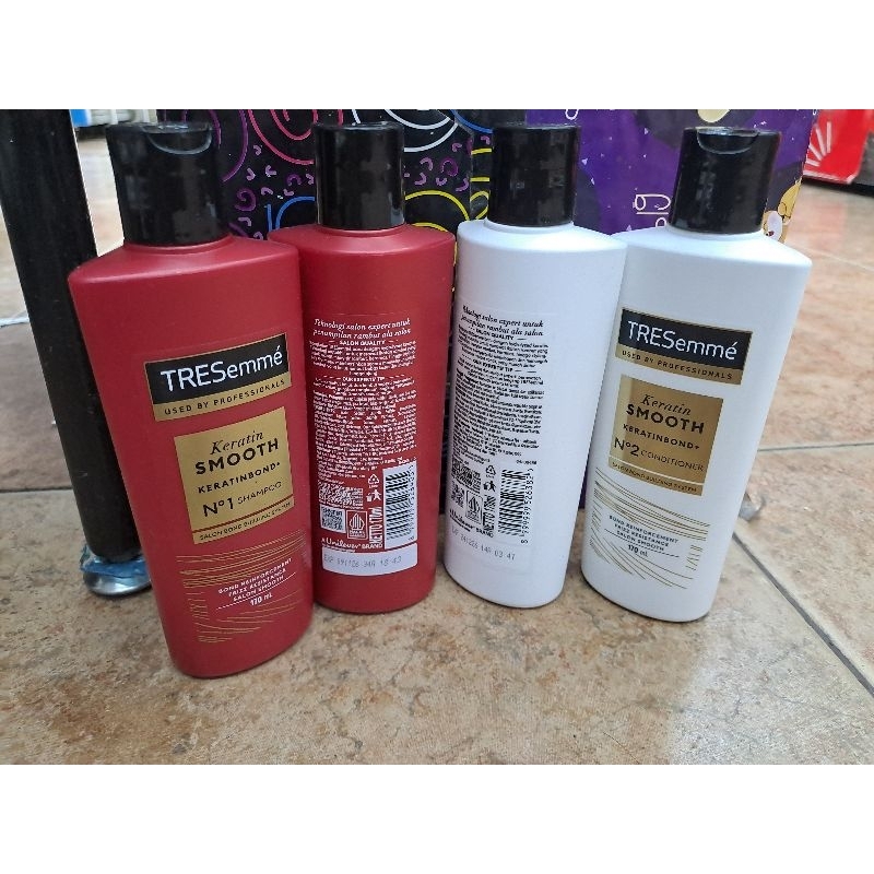 Jual PAKET TRESEMME KERATIN 170ML(Shampo+conditioner 170ml) | Shopee ...