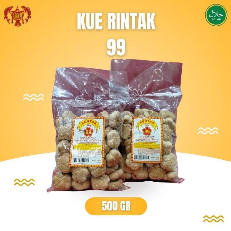 Jual Kue rintak khas Bangka cap 99, 500gr | Shopee Indonesia