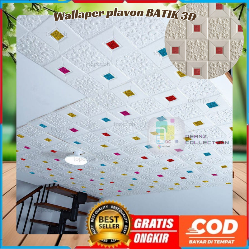 Jual WALLPAPER FOAM PLAVON BATIK 3D WALLPAPER 3D FOAM | Shopee Indonesia