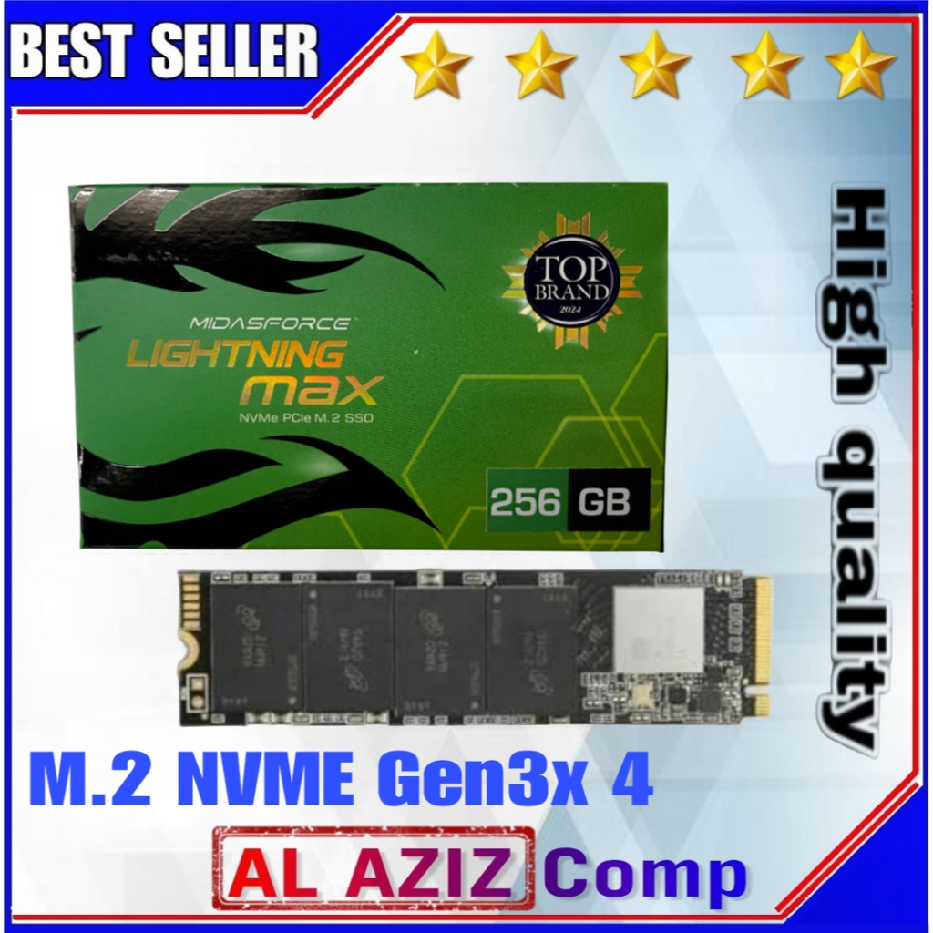Jual SSD M.2 NVME 256GB MIDASFORCE RESMI | Shopee Indonesia