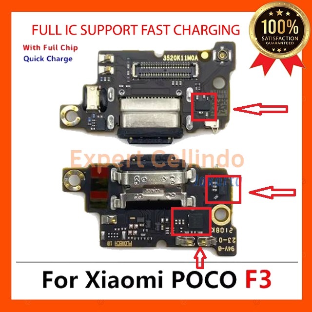 Jual Xiaomi Poco F3 Original With IC Flexible Konektor Charger Cas Tc ...