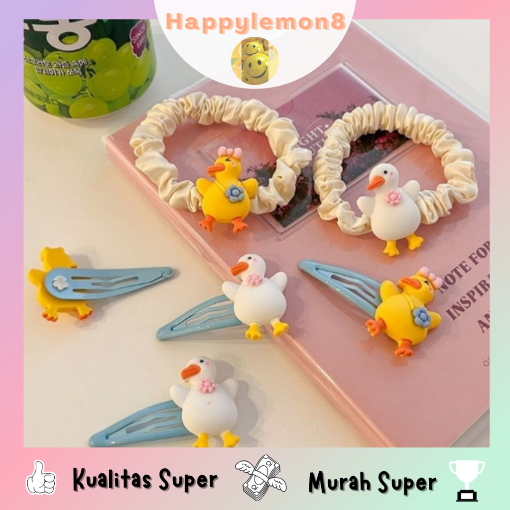 Jual Ikat Rambut Scrunchie Ala Korea Bebek Yang Lucu Aksesoris Rambut ...