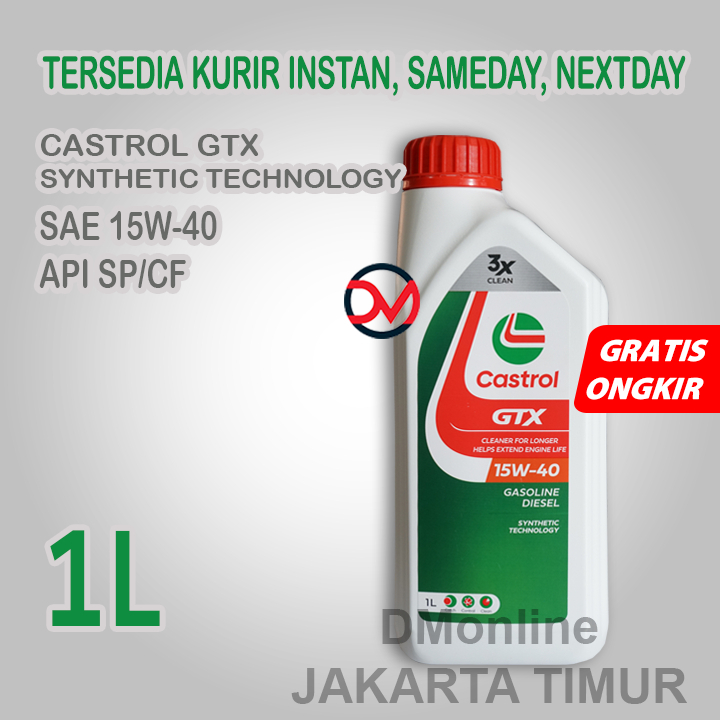 Jual Castrol GTX 15w40 1L (Label Baru) | Shopee Indonesia