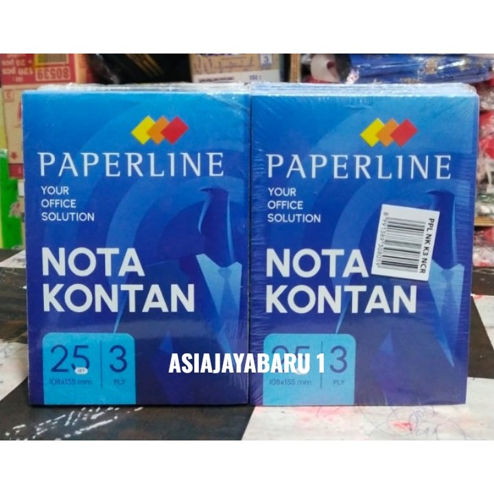 Jual BUKU NOTA KONTAN/BUKU BON KECIL PAPERLINE 2 PLY & 3 PLY - HARGA ...