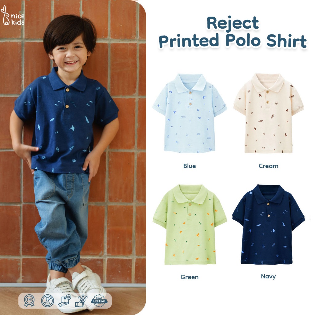 Jual [REJECT SALE] Defect Printed Polo Shirt & Dress Nice Kids | Shopee ...